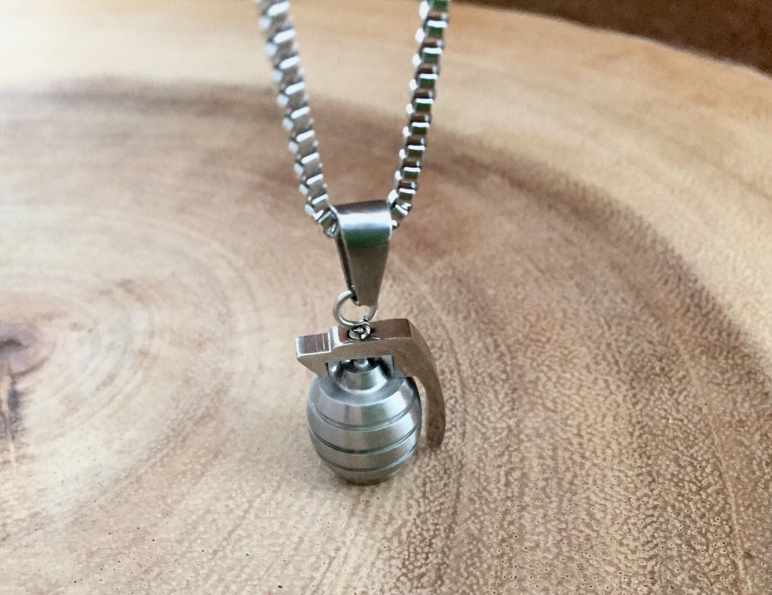 Grenade Necklace Bomb Pendant Army Jewelry Weapon Necklace | Etsy