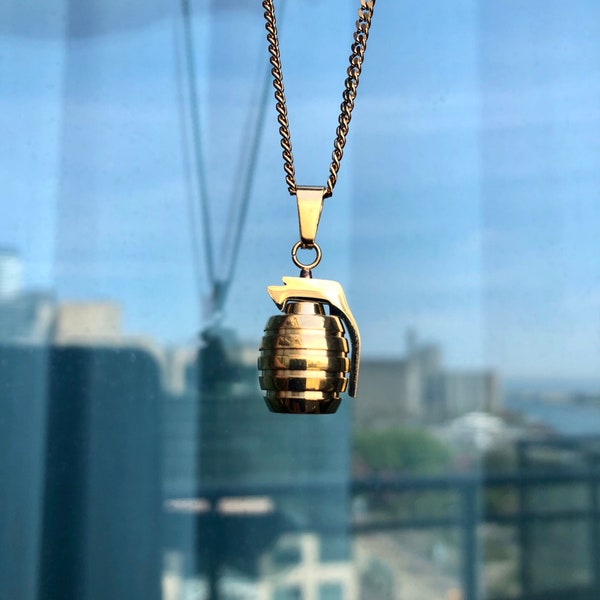 Grenade Necklace - Etsy