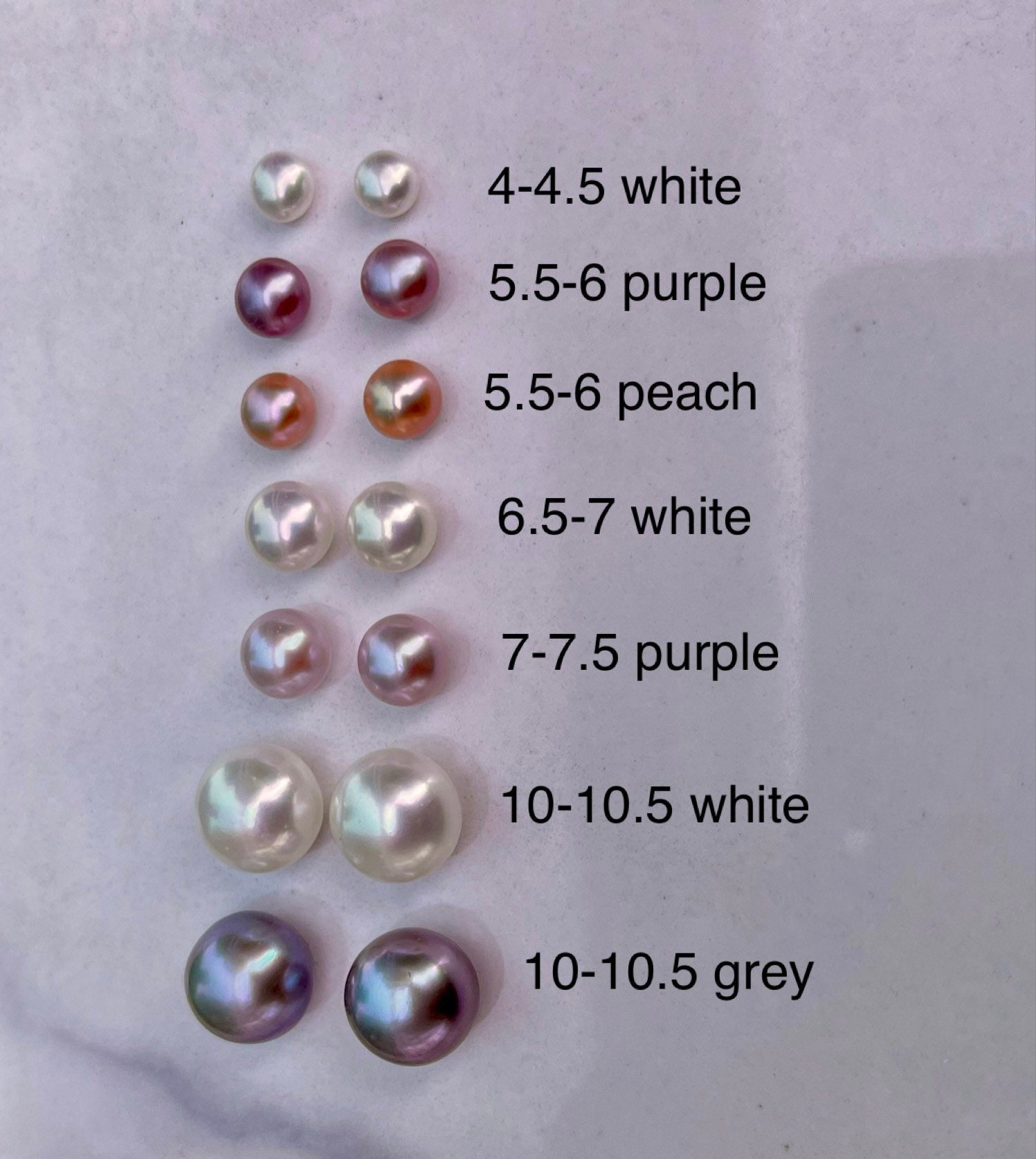 Half Drilled Pearls, White Pearls for Earrings, Freshwater Pearls ...