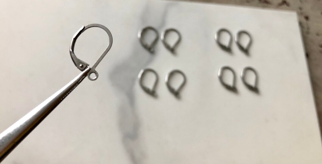 Leverback Earring Findings, Lever Back Hoops, Open Loop Earrings ...