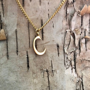 Initial Necklace, Monogram Necklace, Letter C, Name Necklace, Letter ...