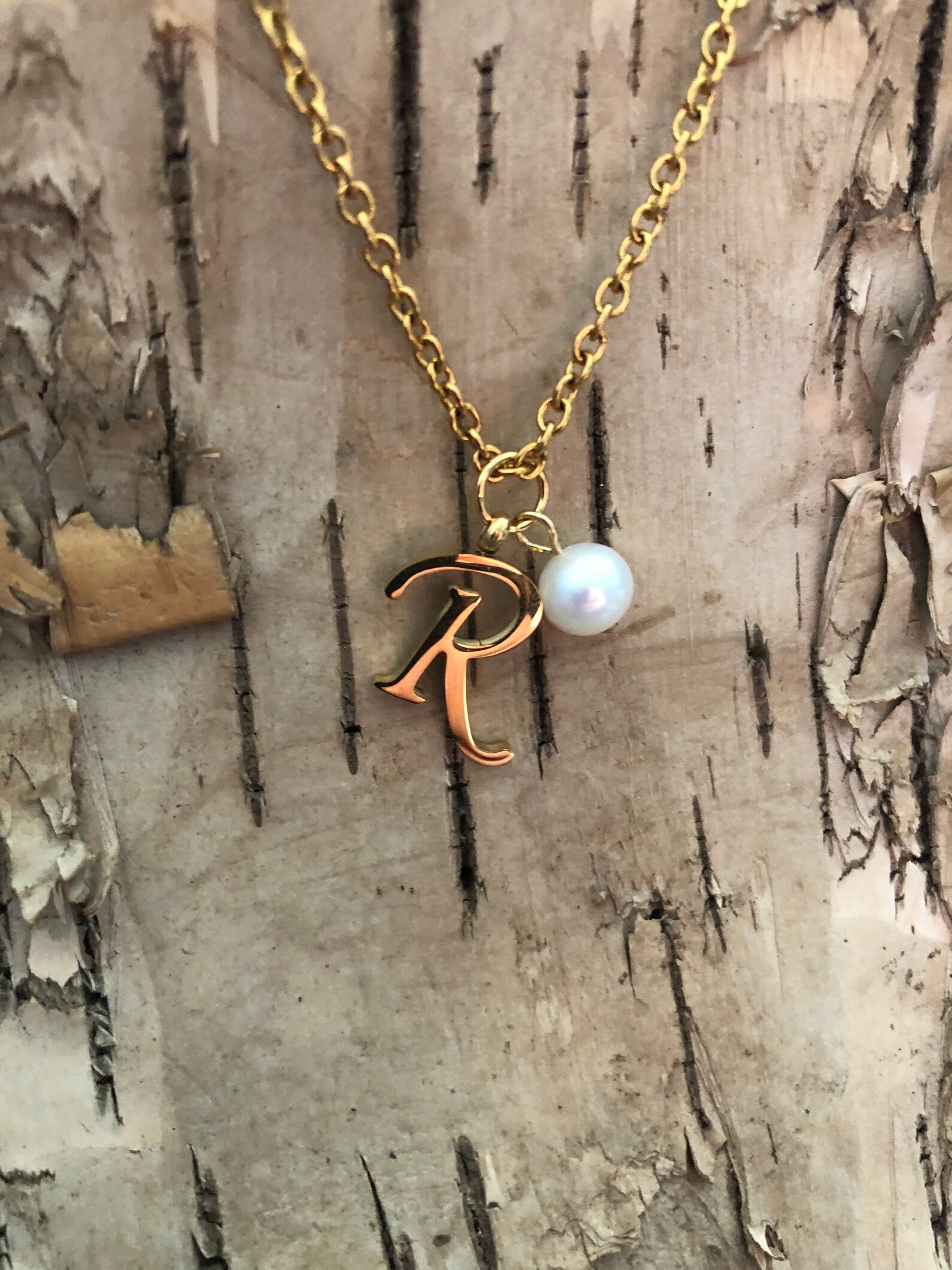 Initial R Necklace, Monogram Necklace, Letter R, Name Necklace, Letter ...