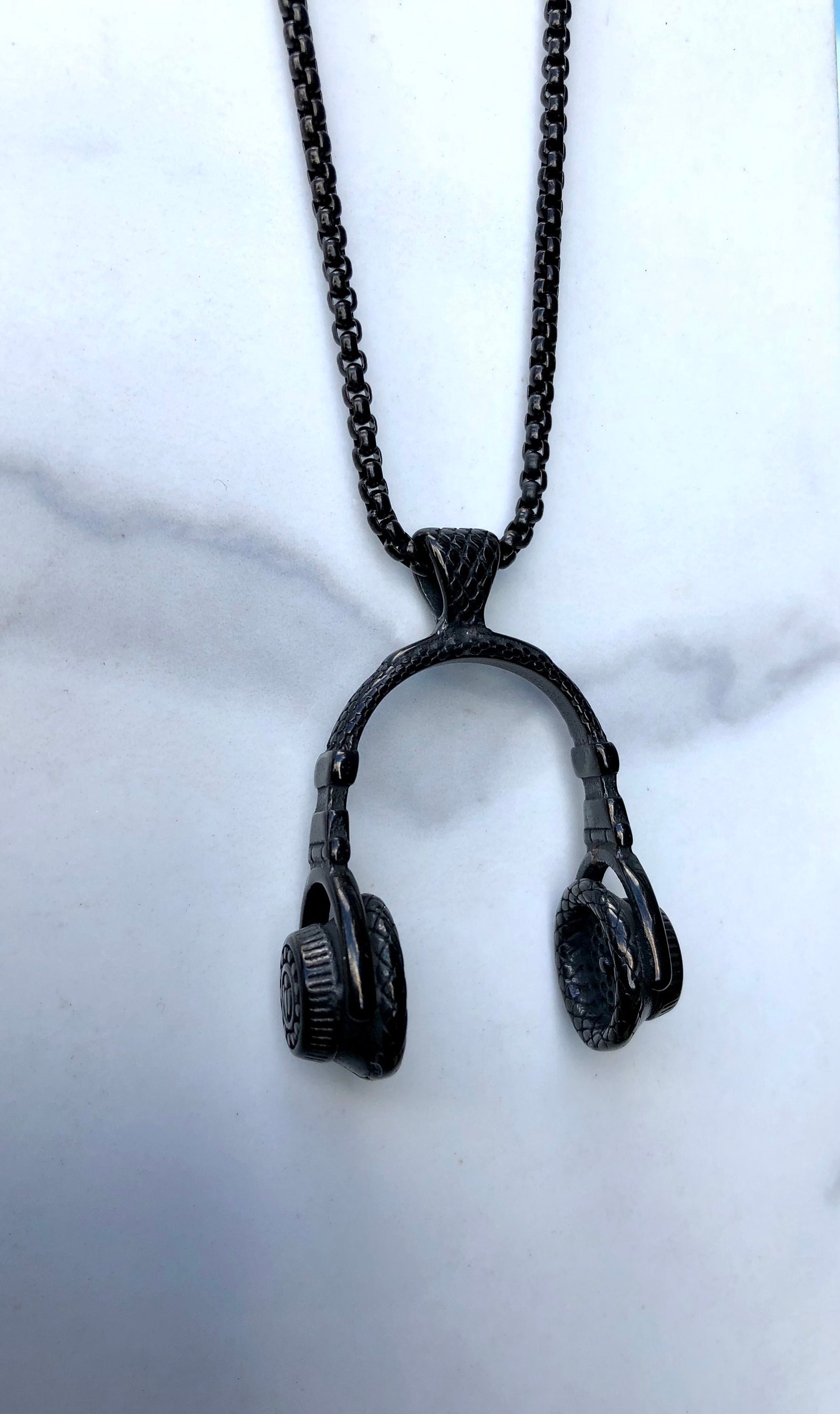 DJ Headset Necklace, Music Necklace, Headphone Pendant, Musician ...