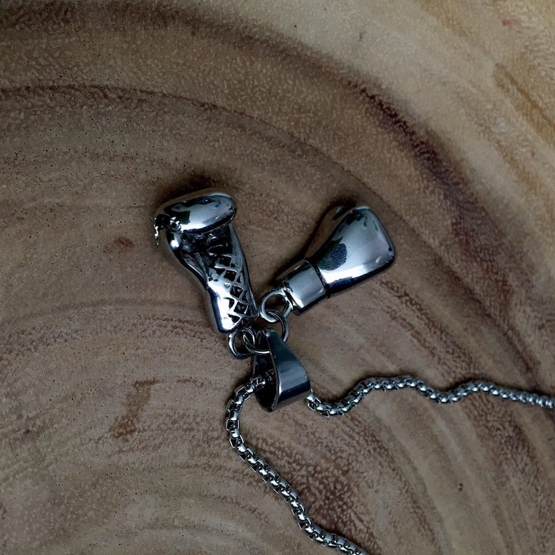 Boxing Gloves Necklace Sport Jewelry Athlete Pendant | Etsy