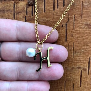 Initial H Necklace, Monogram Necklace, Letter H, Name Necklace, Letter ...