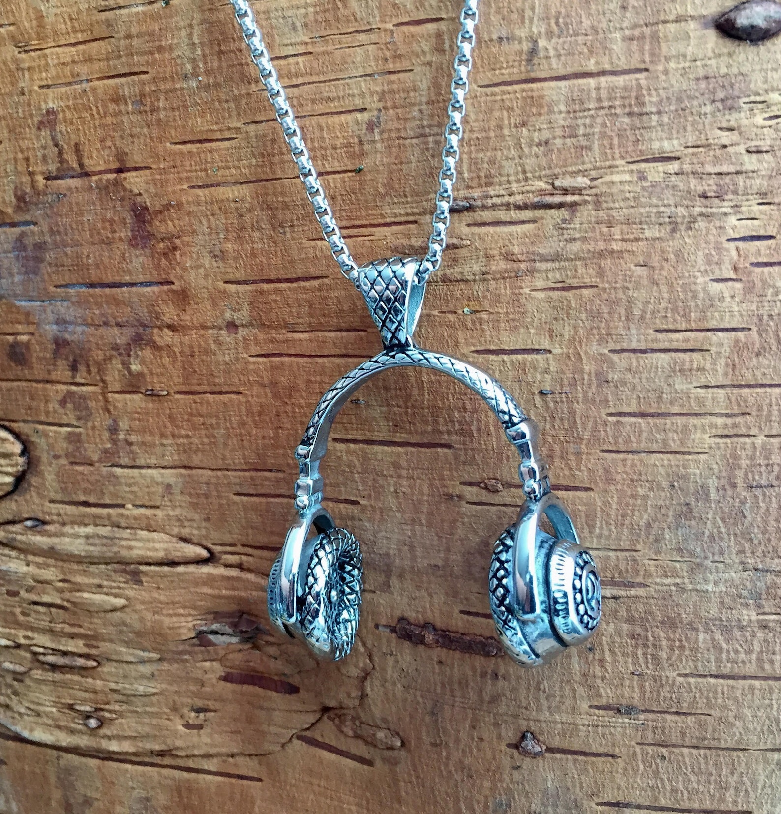 DJ Headset Necklace, Music Necklace, Headphone Pendant, Musician ...