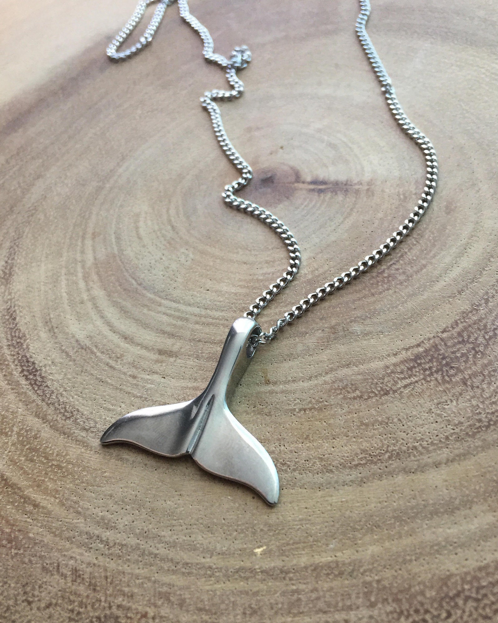 Whale Tale Necklace, Dolphin Tale,beach Jewelry, Nautical Jewelry, Boho ...