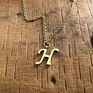 Initial H Necklace, Monogram Necklace, Letter H, Name Necklace, Letter ...