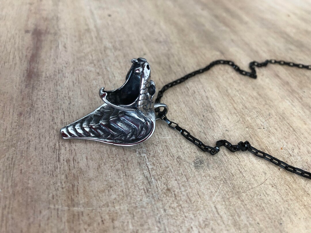 Cobra Necklace, Snake Jewelry, Reptile Pendant, Gothic Jewelry, Python ...