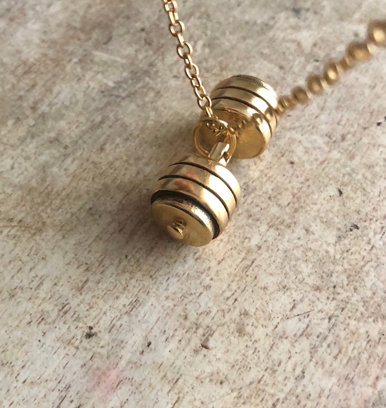 Gym Jewelry, Dumbbell Necklace, Fitness Jewelry, Exercise Jewelry ...
