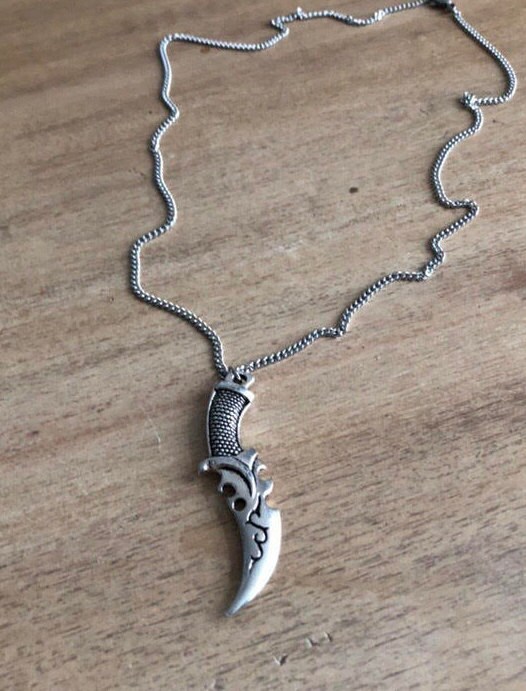 Dagger pendant Sword Pendant Men's necklace Knife | Etsy
