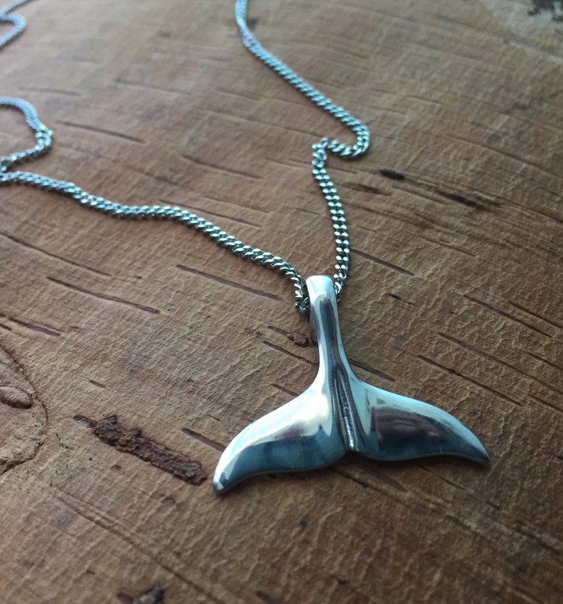 Whale Tale Necklace Dolphin Talebeach Jewelry Nautical - Etsy