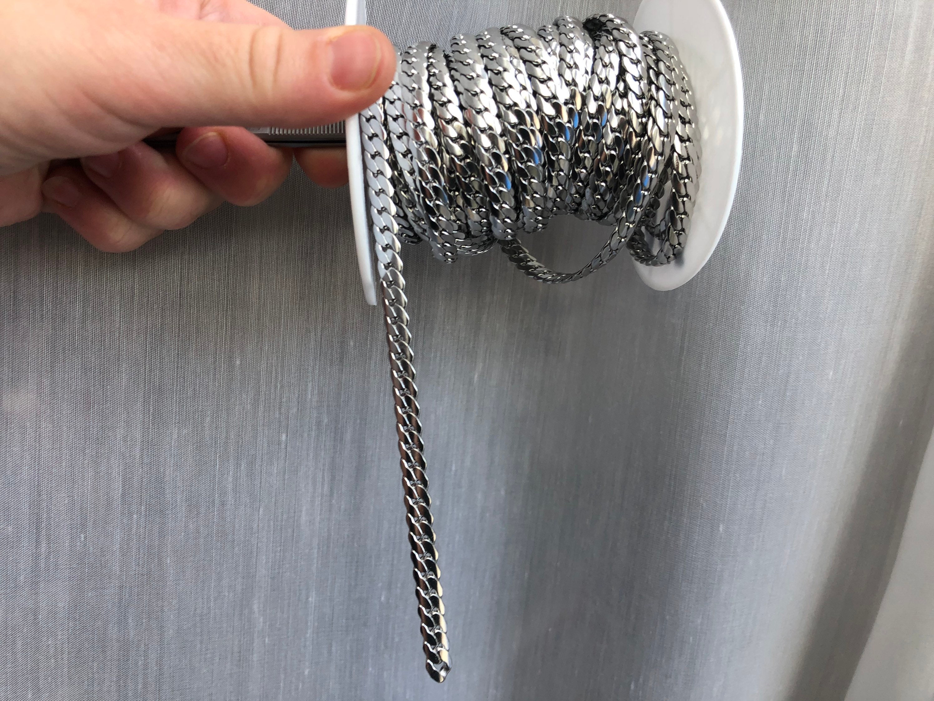 Stainless Steel Cuban Link Chain Chunky Curb Chain Jewelry | Etsy