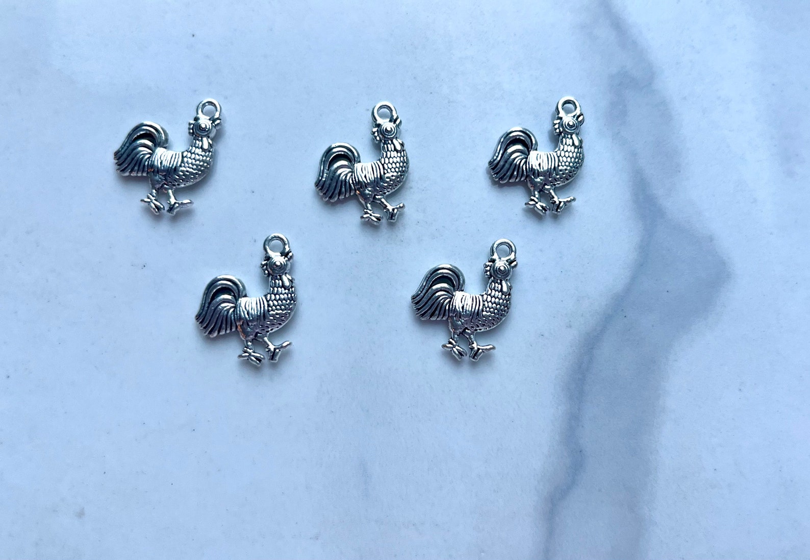 Rooster Charm, Chicken Charm, Pet Charm, Duck Charm, Jewelry Making ...