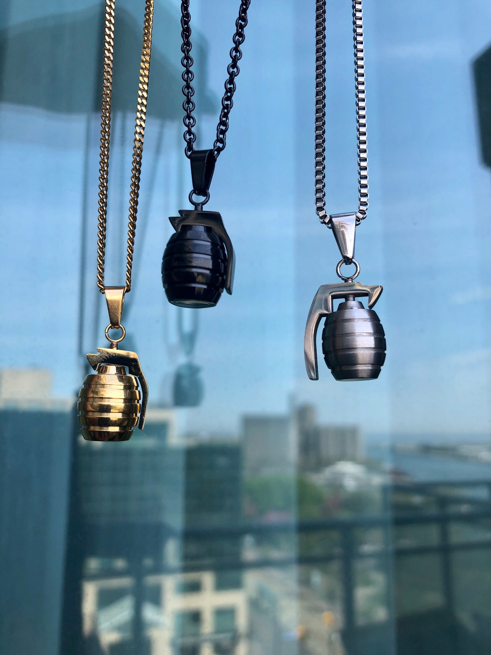 Grenade Necklace Bomb Pendant Army Jewelry Weapon Necklace | Etsy