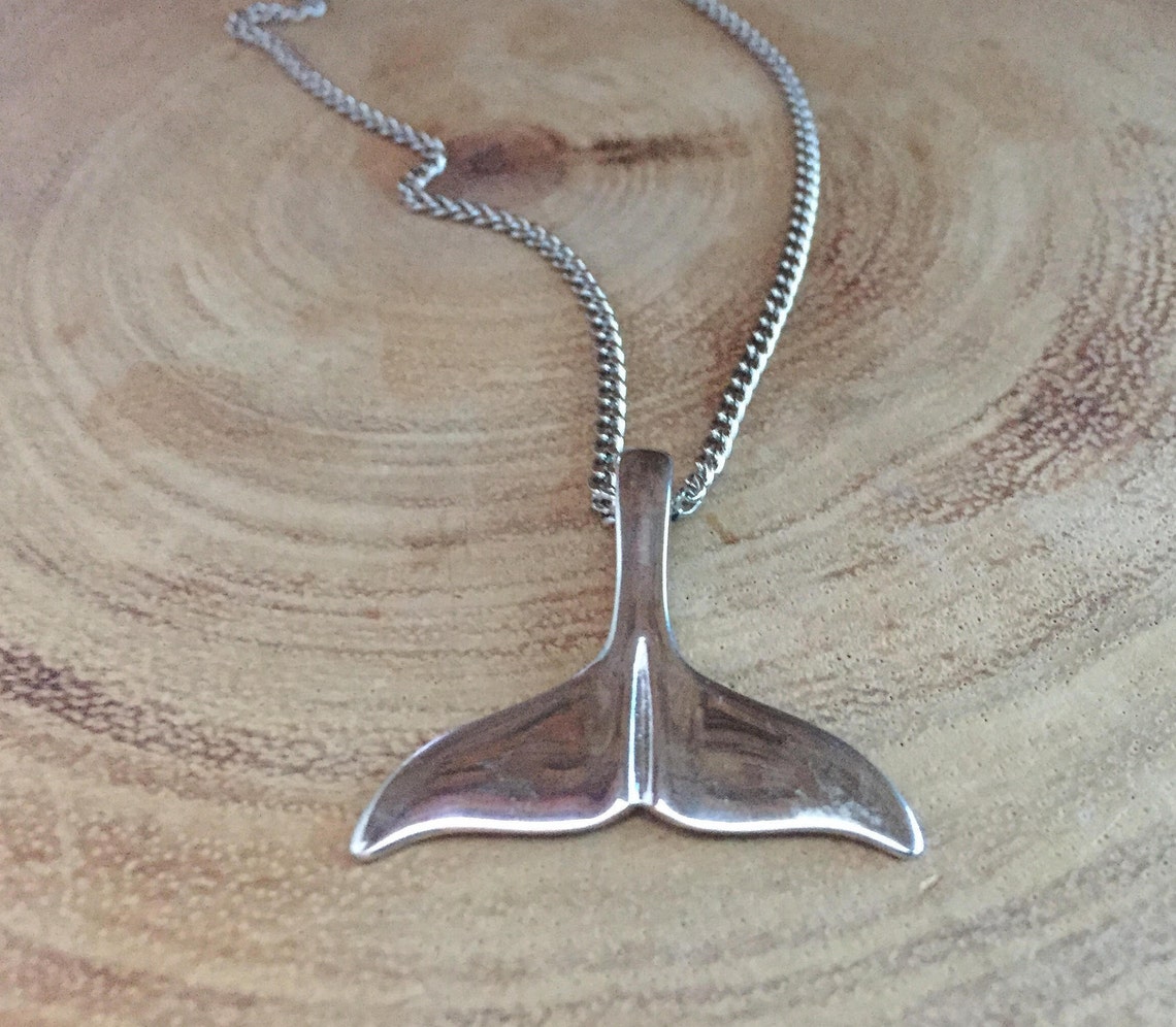 Whale Tale Necklace, Dolphin Tale,beach Jewelry, Nautical Jewelry, Boho ...
