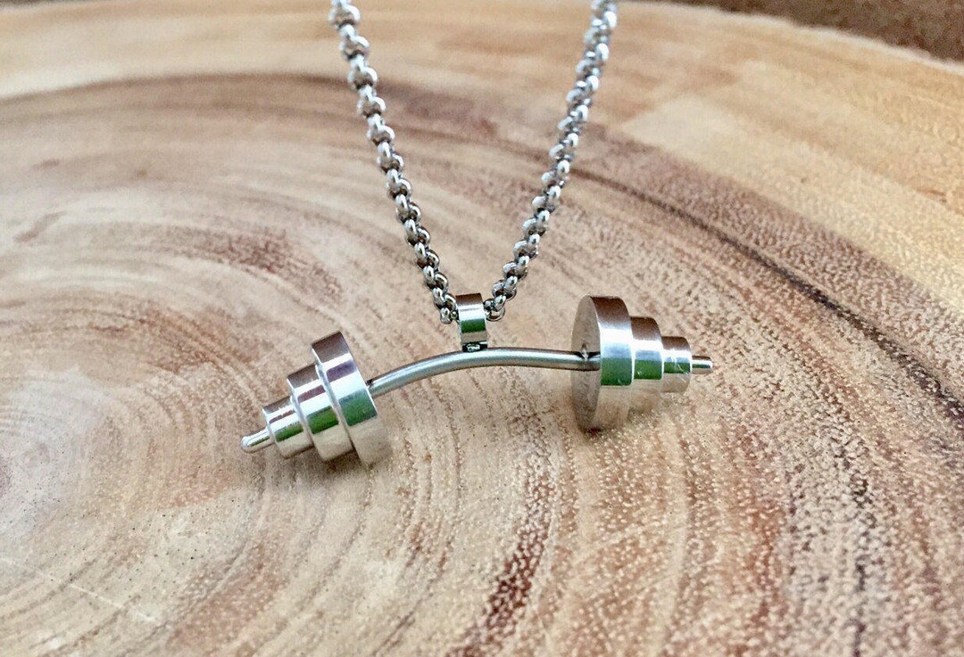 Dumbbell Jewelry, Dumbbell Pendant, Barbell Jewelry, Fitness Gift ...