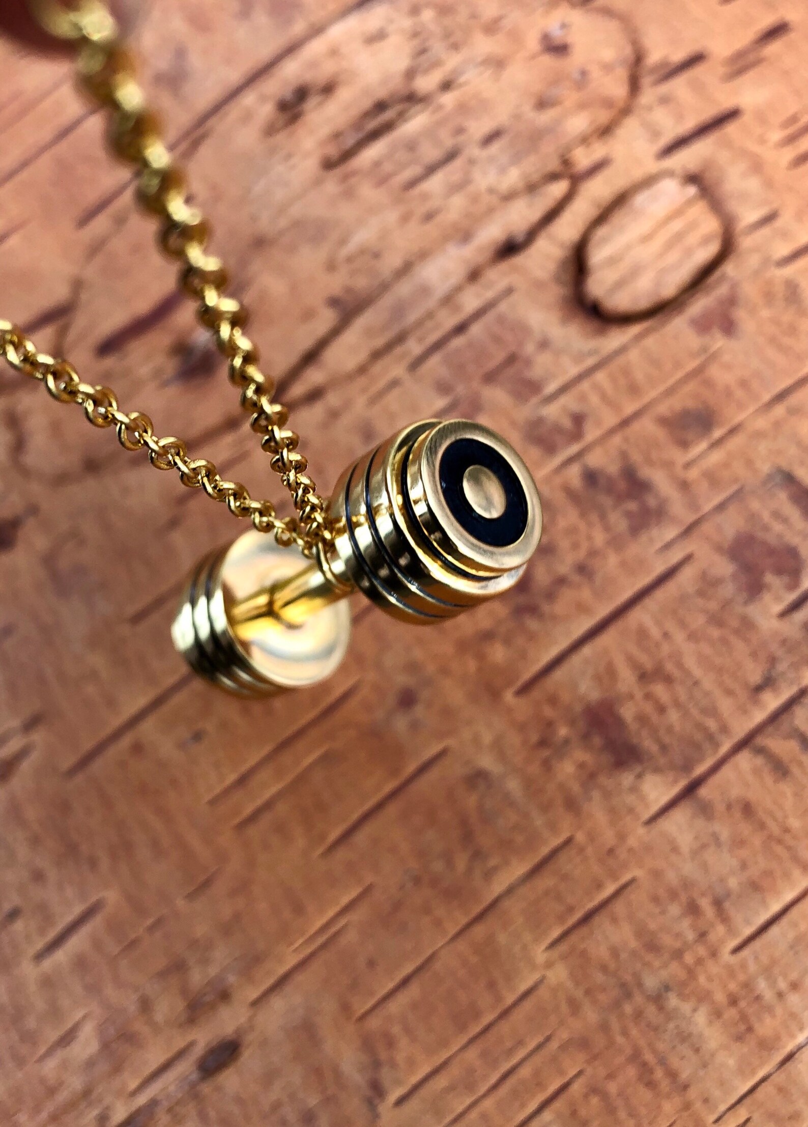 Gym Jewelry, Dumbbell Necklace, Fitness Jewelry, Crossfit Pendant ...