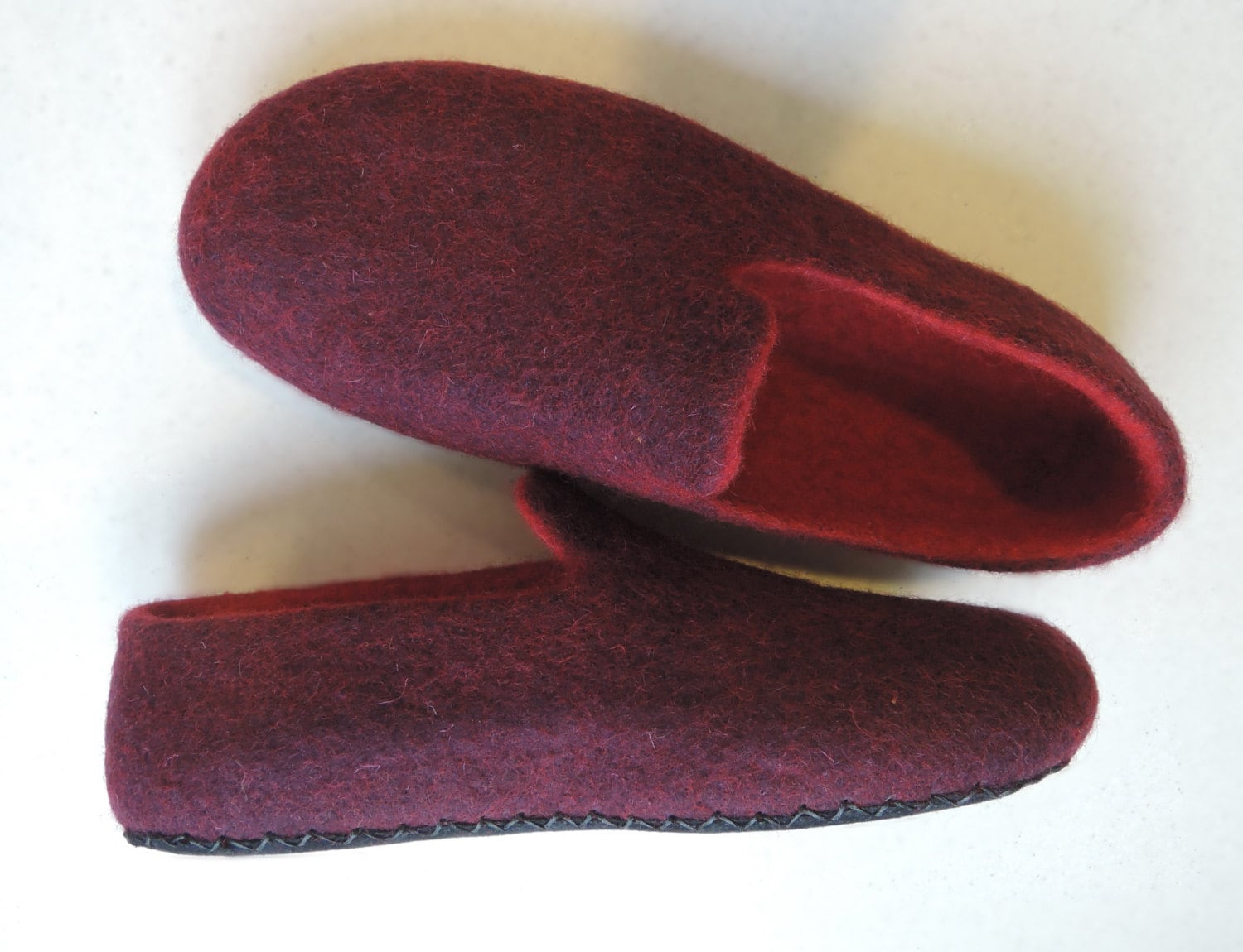 Wool Slippers for Men / Mens House Shoes / Indoor Shoes/boiled - Etsy