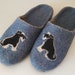 Felted Slippers With Dog Miniature Schnauzer - Etsy