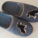 Felted Slippers With Dog Miniature Schnauzer - Etsy