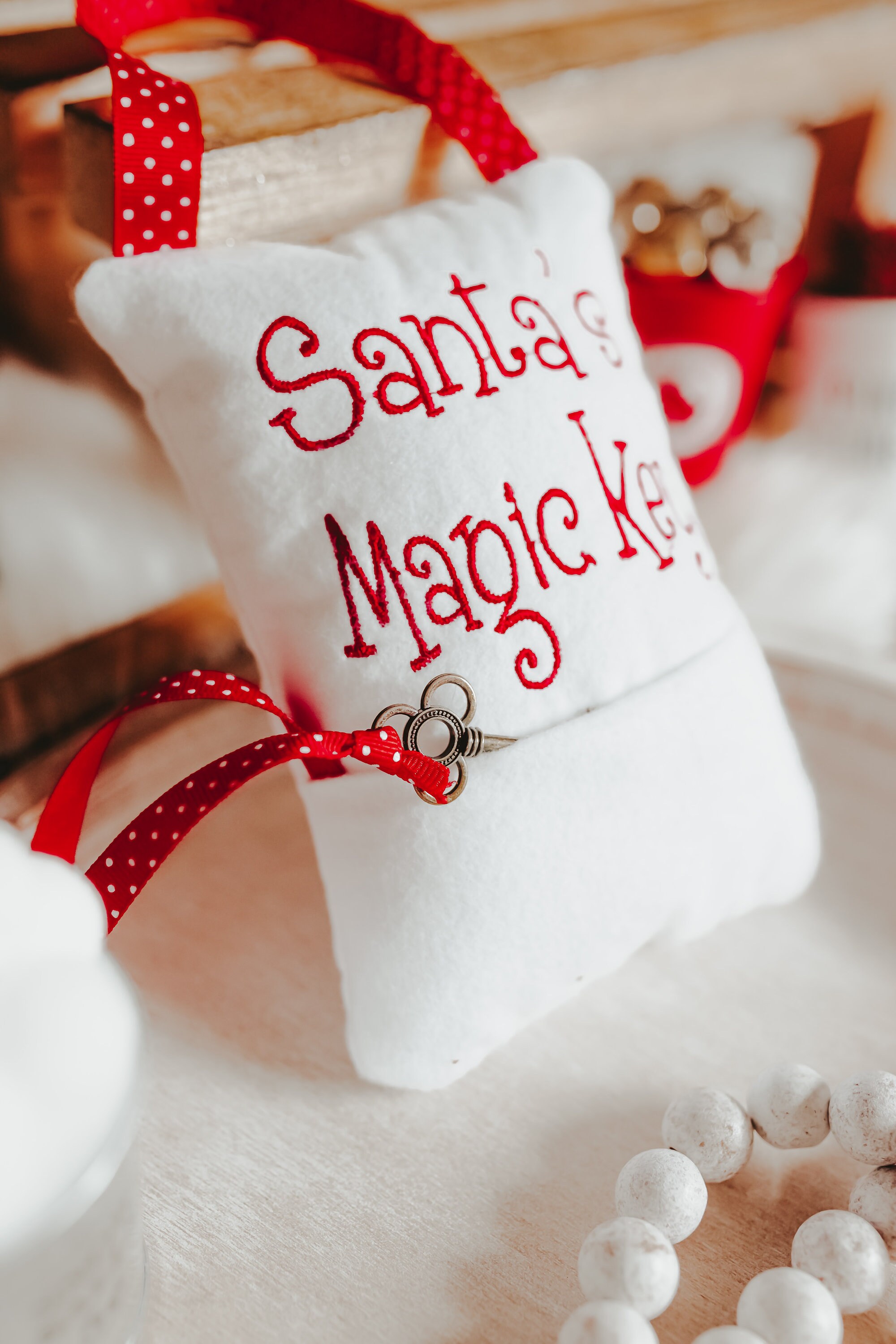 Santa's Magic Key Santa Door Hanger Christmas Decor - Etsy