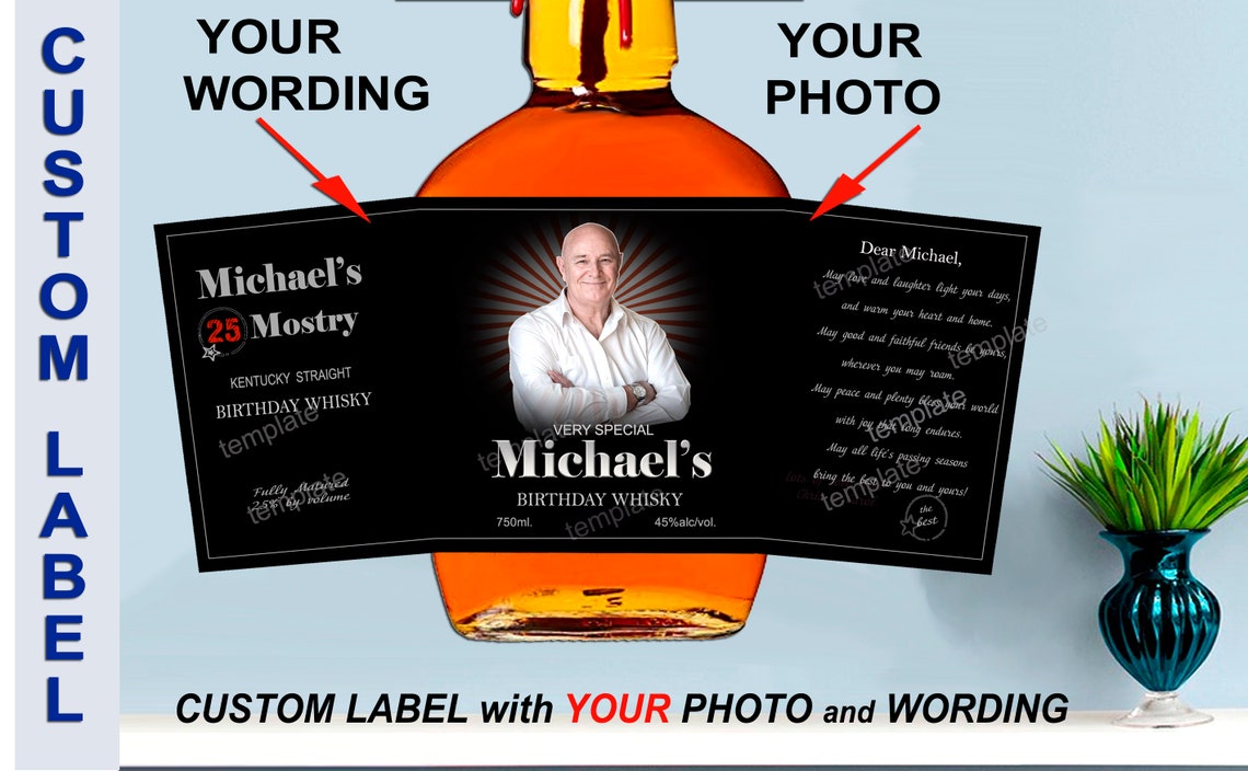 Custom Makers Mark Label Personalized Whiskey Labels With | Etsy