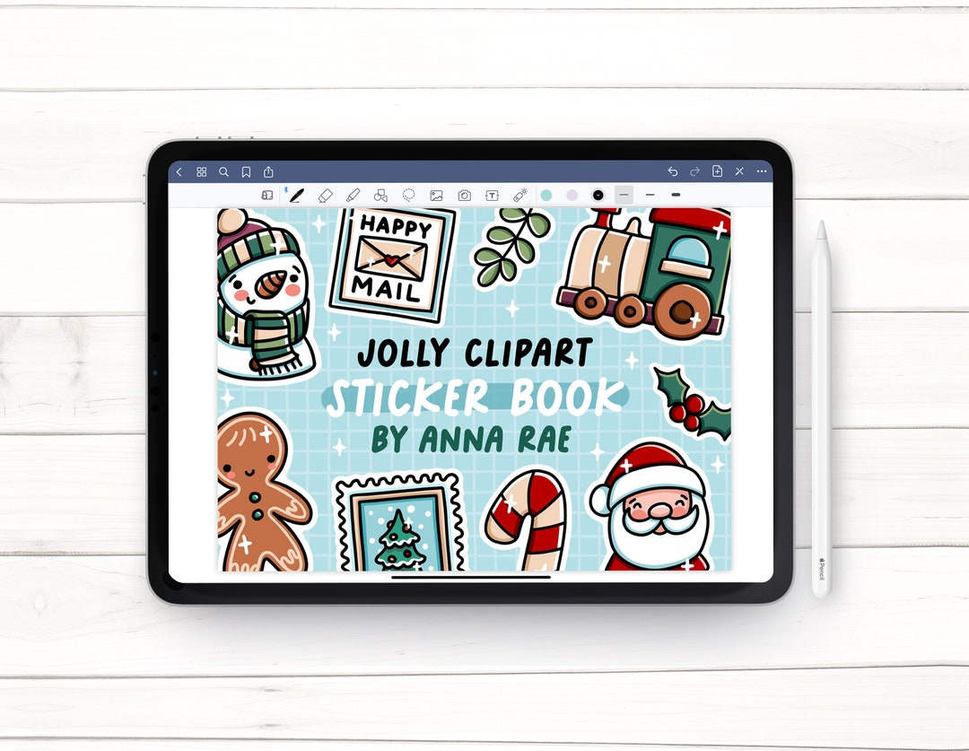Christmas Clipart Digital Planner Stickers - Goodnotes and PNG Files ...