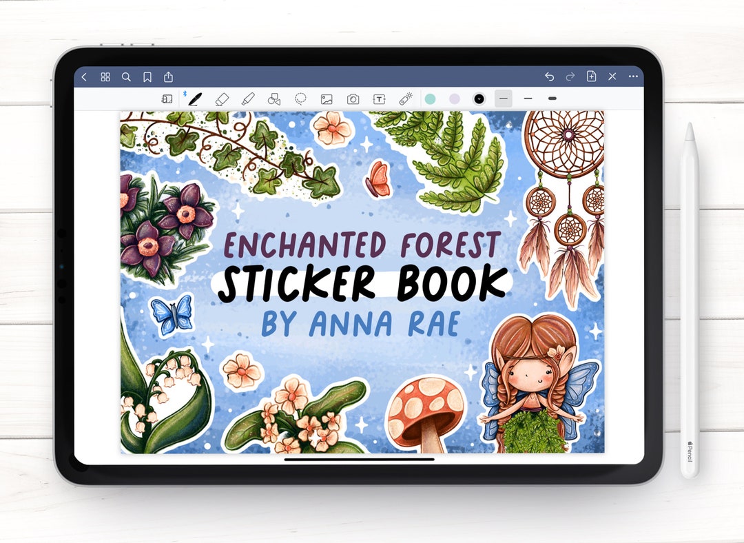Enchanted Forest Digital Planner Stickers - Goodnotes and PNG Files ...