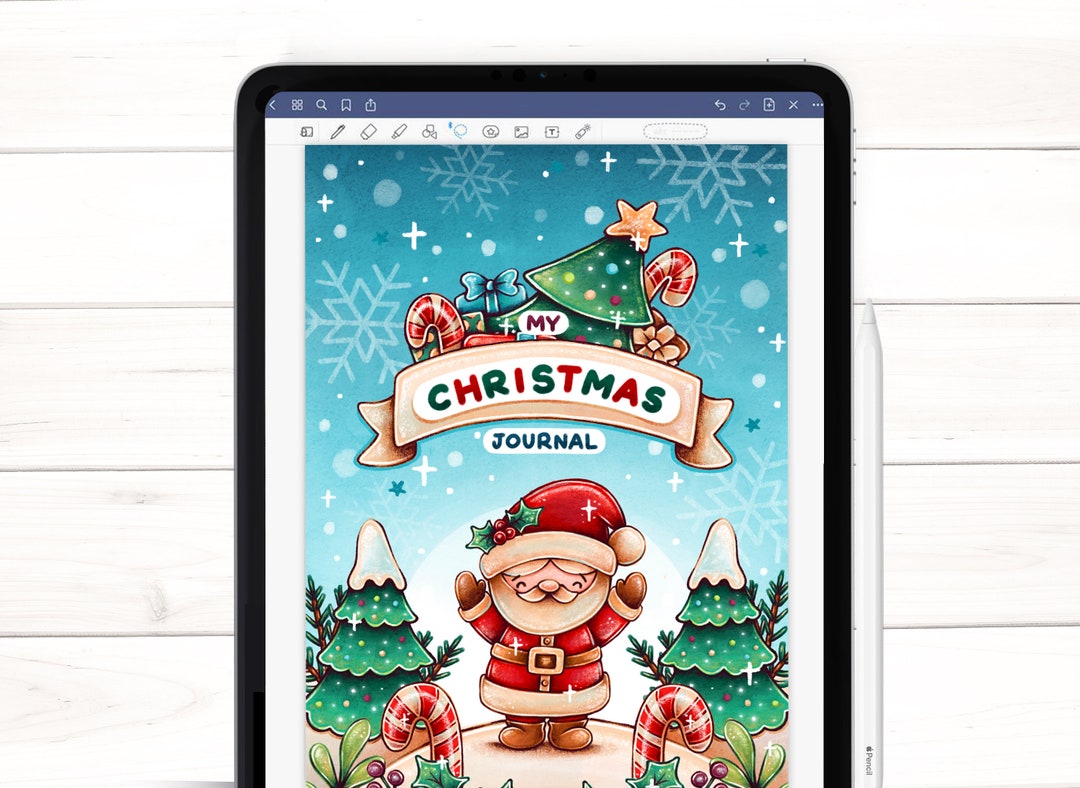 Digital Christmas Journal - Printable Holiday Planner, Advent Calender ...
