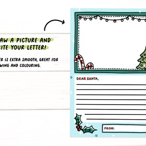 Printable Letter to Santa Kit Digital Christmas Wishlist and Letter ...