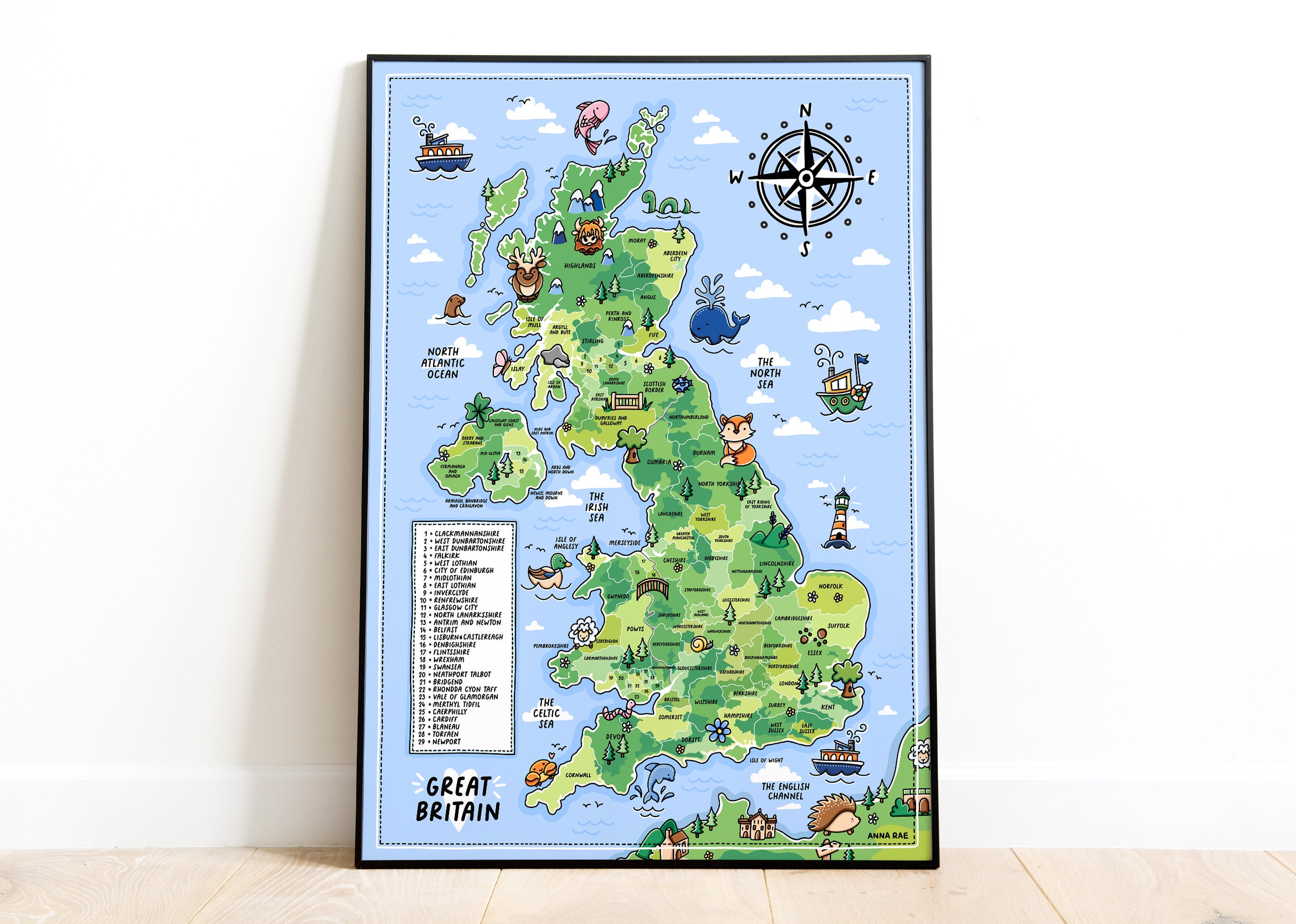England Map For Kids