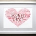 Scouse Bird Love Heart Gift Idea for Scouser Girl Mum - Etsy
