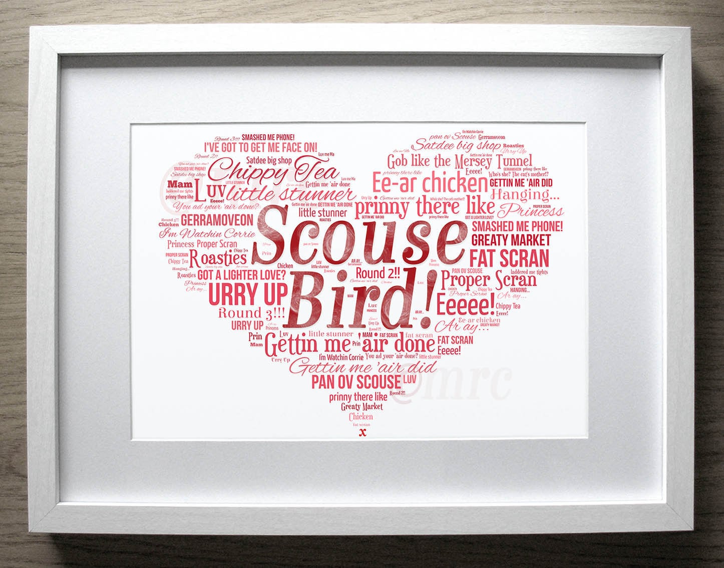 Scouse Bird Love Heart Gift Idea for Scouser Girl Mum - Etsy