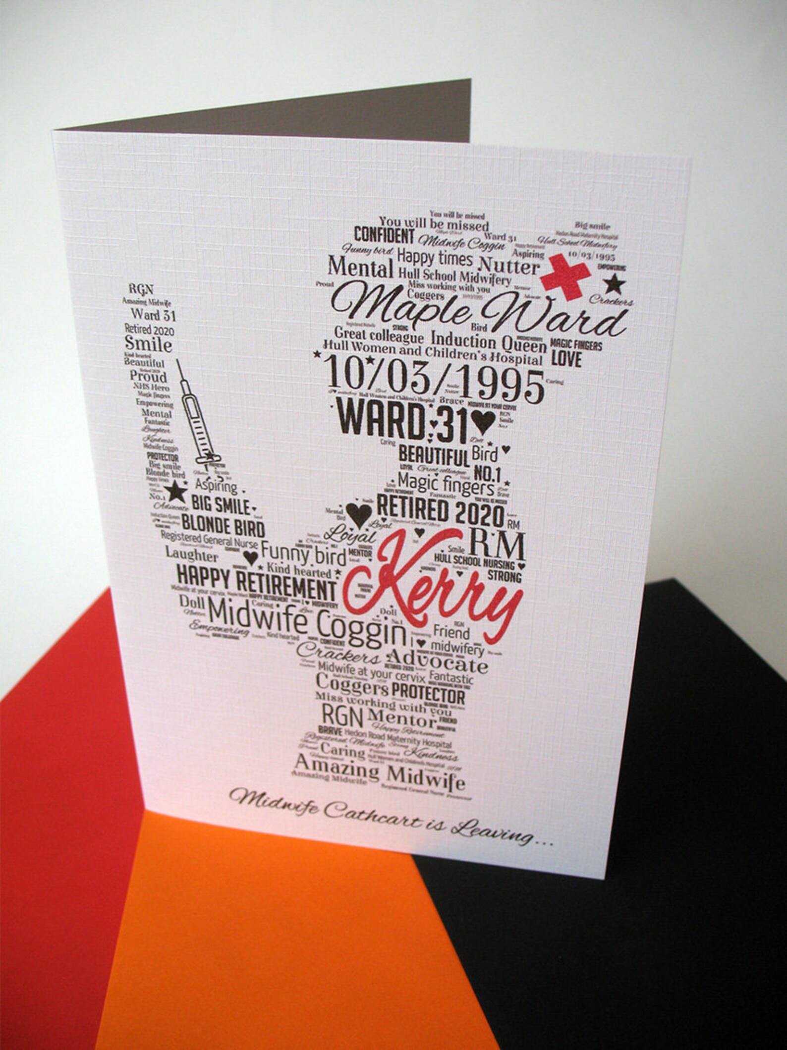 Retirement Card for Nurse - Leaving Gift for Nurses - Personalized ...