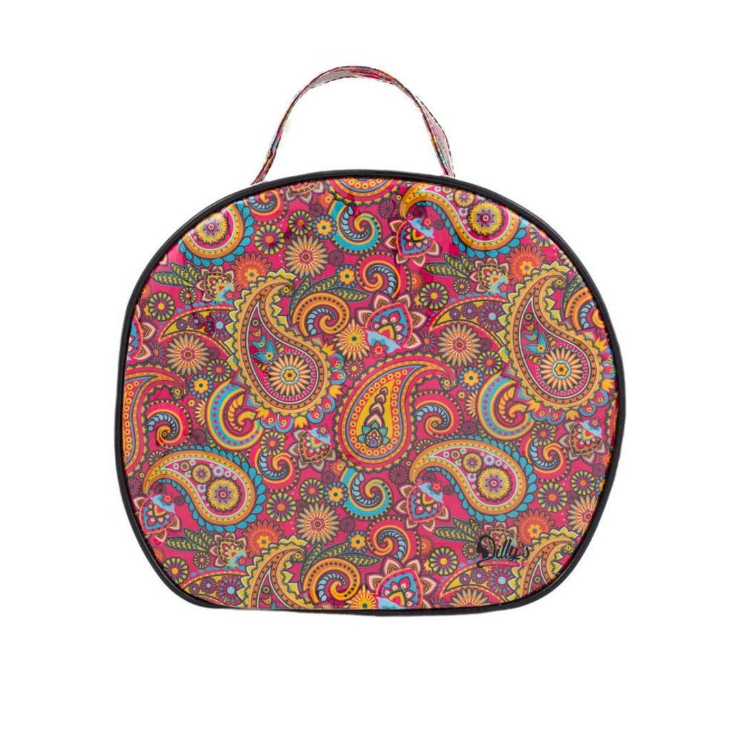 Cosmetic Case Large Round Makeup Bag Cosmetic and Toiletry Storage ...