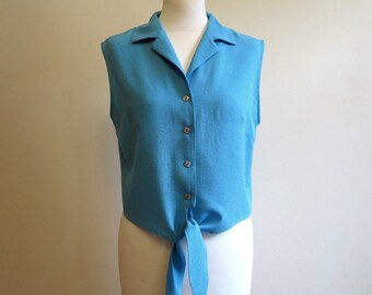 Turquoise Blouse | Etsy