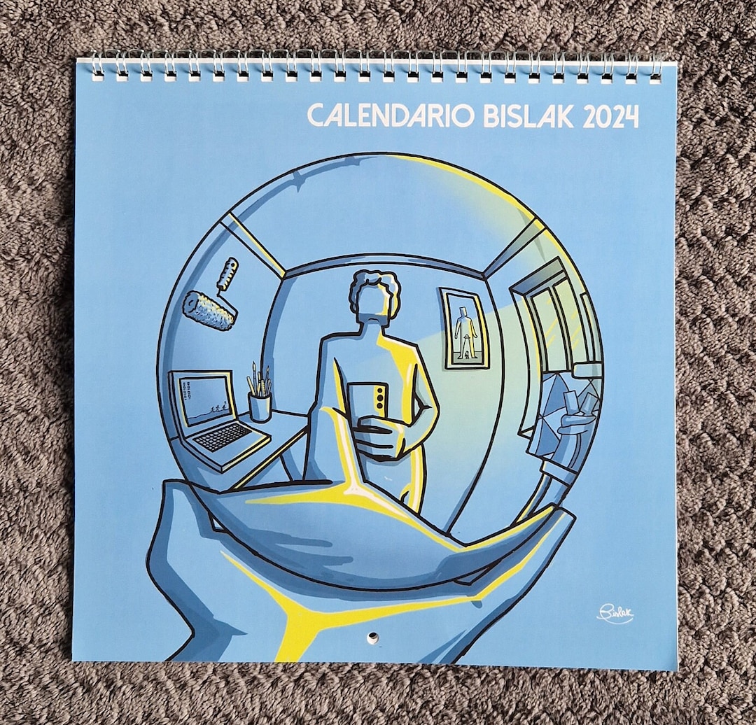 2024 Calendar Illustrated American Type Bislak Illustrations With ...