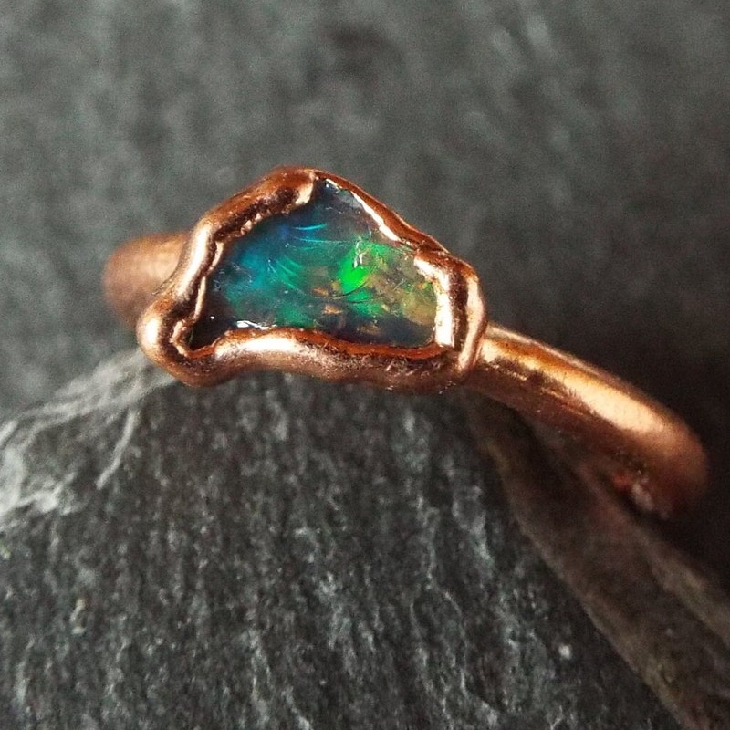 Raw Opal Ring - Etsy