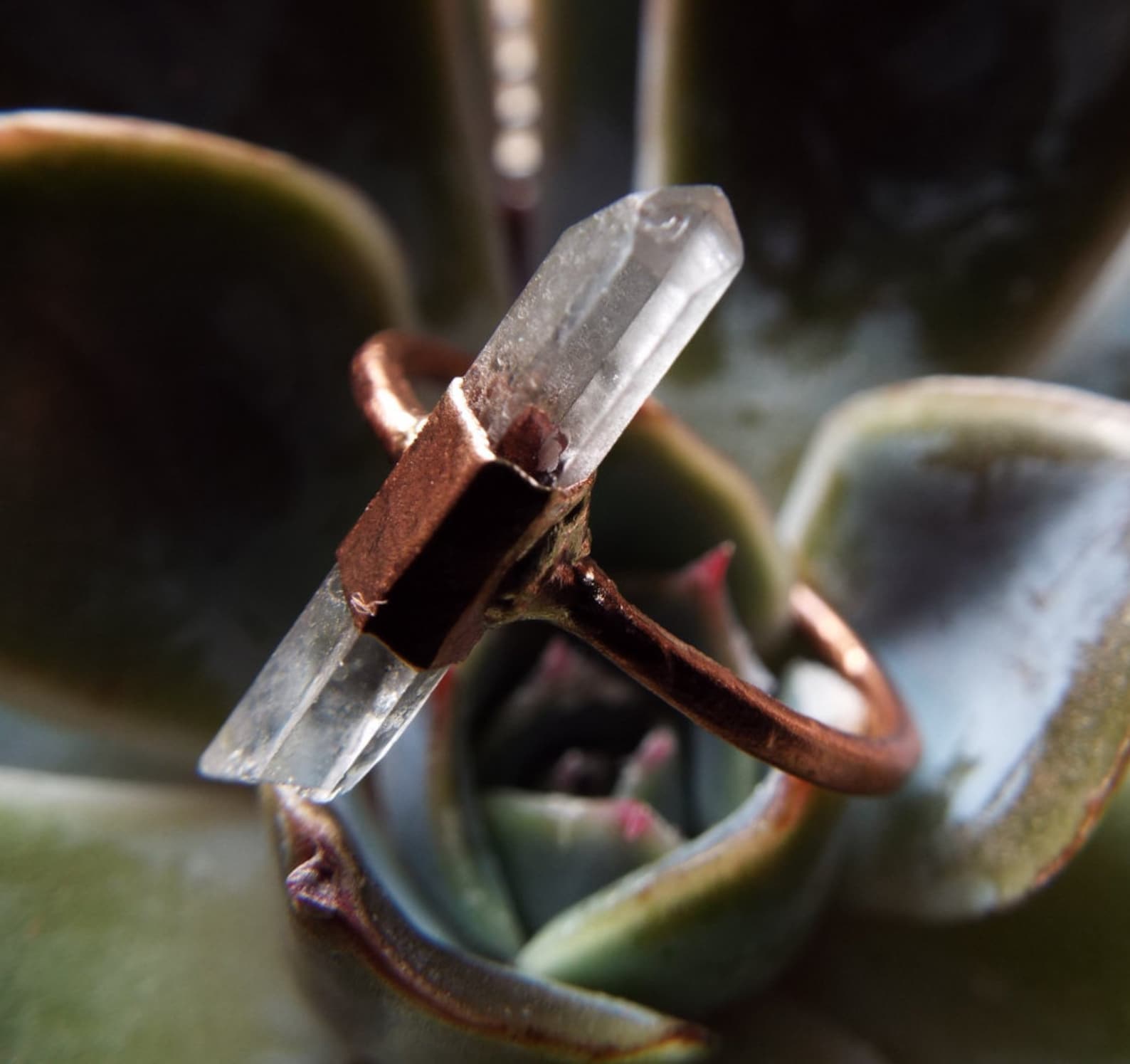 Rock Crystal Ring, Rock Crystal Point, Gemstone Ring, Crystal Ring ...