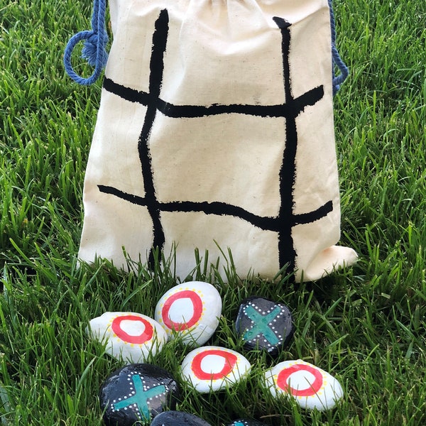 Rock Tic Tac Toe - Etsy