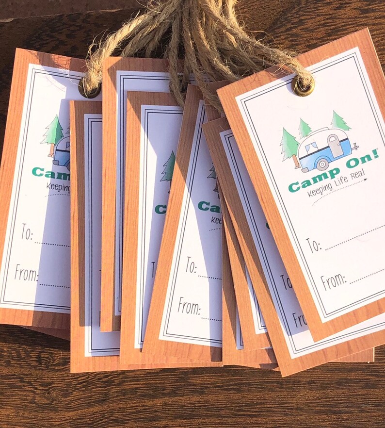 Everyday Camper Tags Camping Gift Tags Set of 10 Tags - Etsy