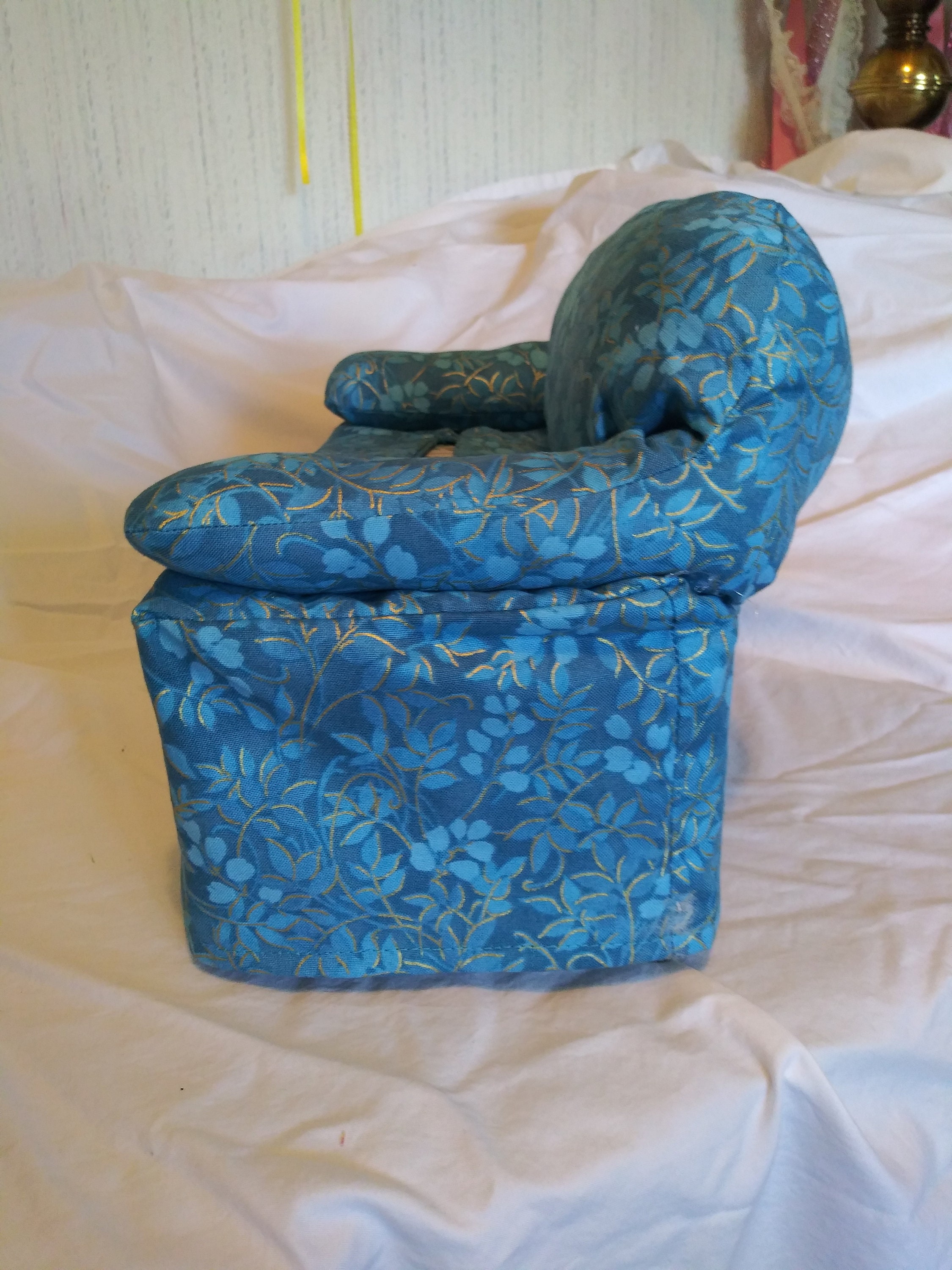 Teal Vines Tissue Box Cover - Etsy