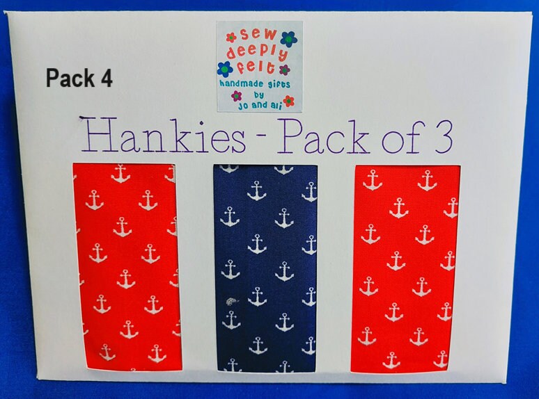 Hobbies Hankies Pack of 3 or Individual - Etsy UK