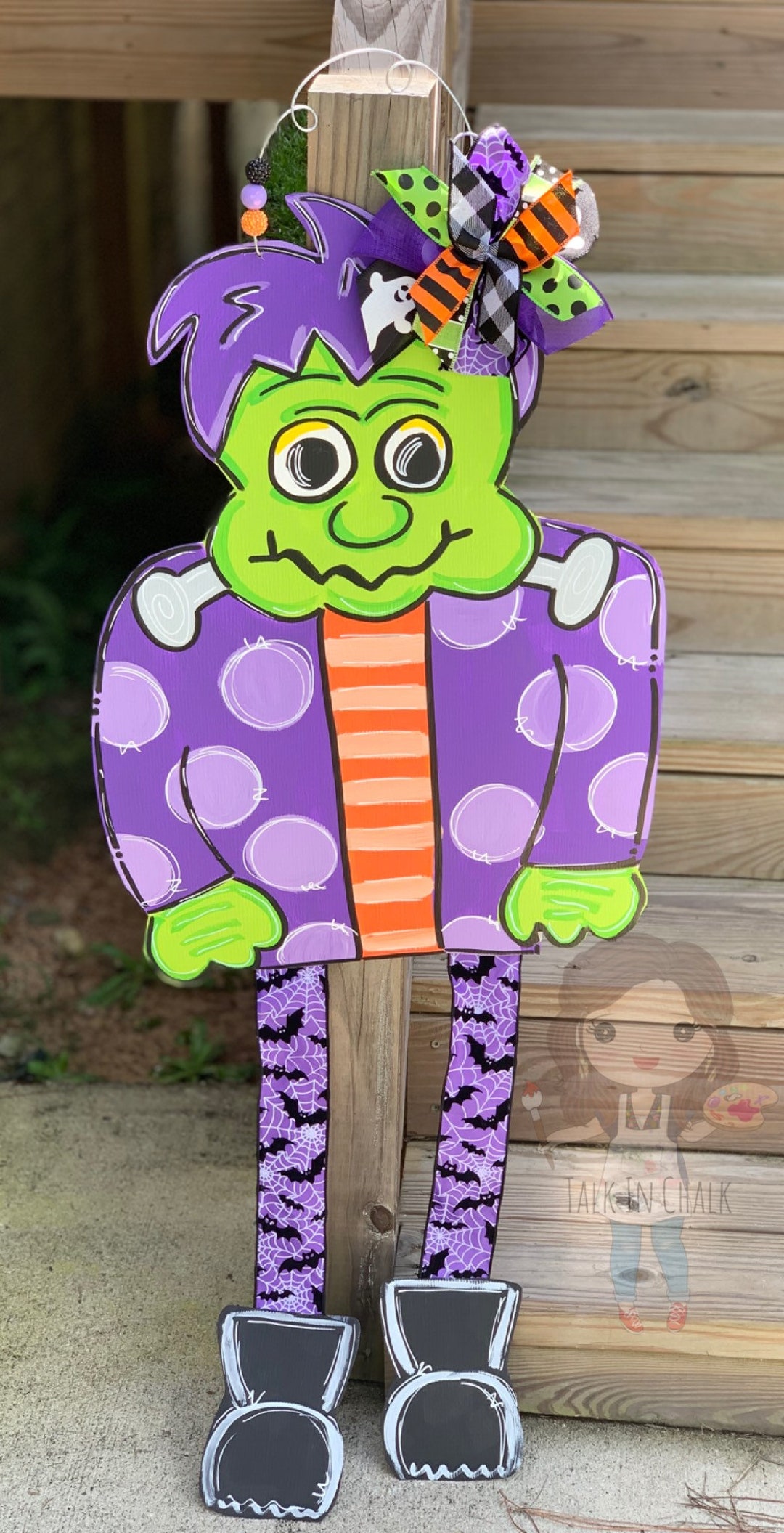 Frankenstein Ribbon Legs Door Hanger - Etsy