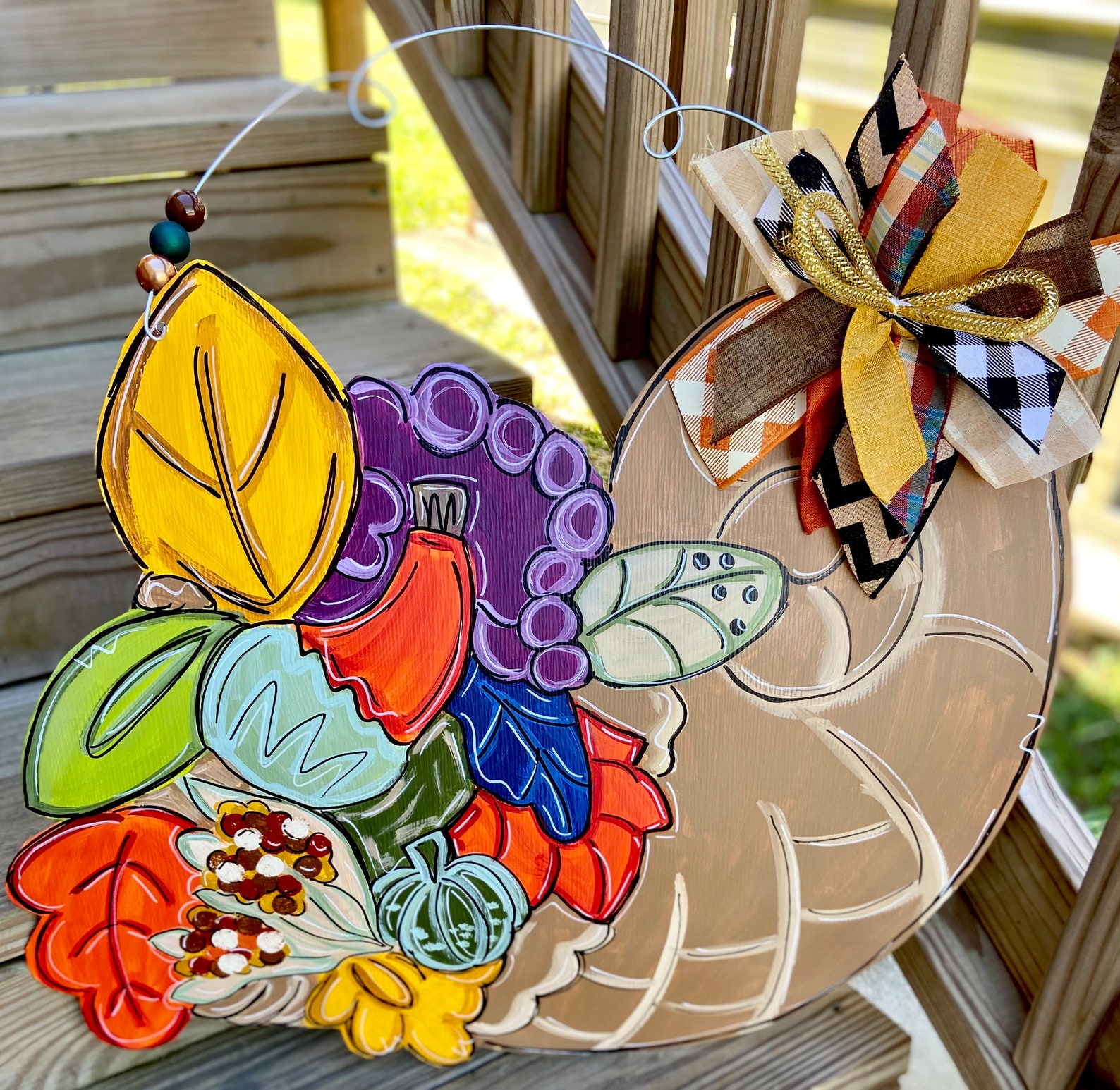 Cornucopia Door Hanger - Etsy
