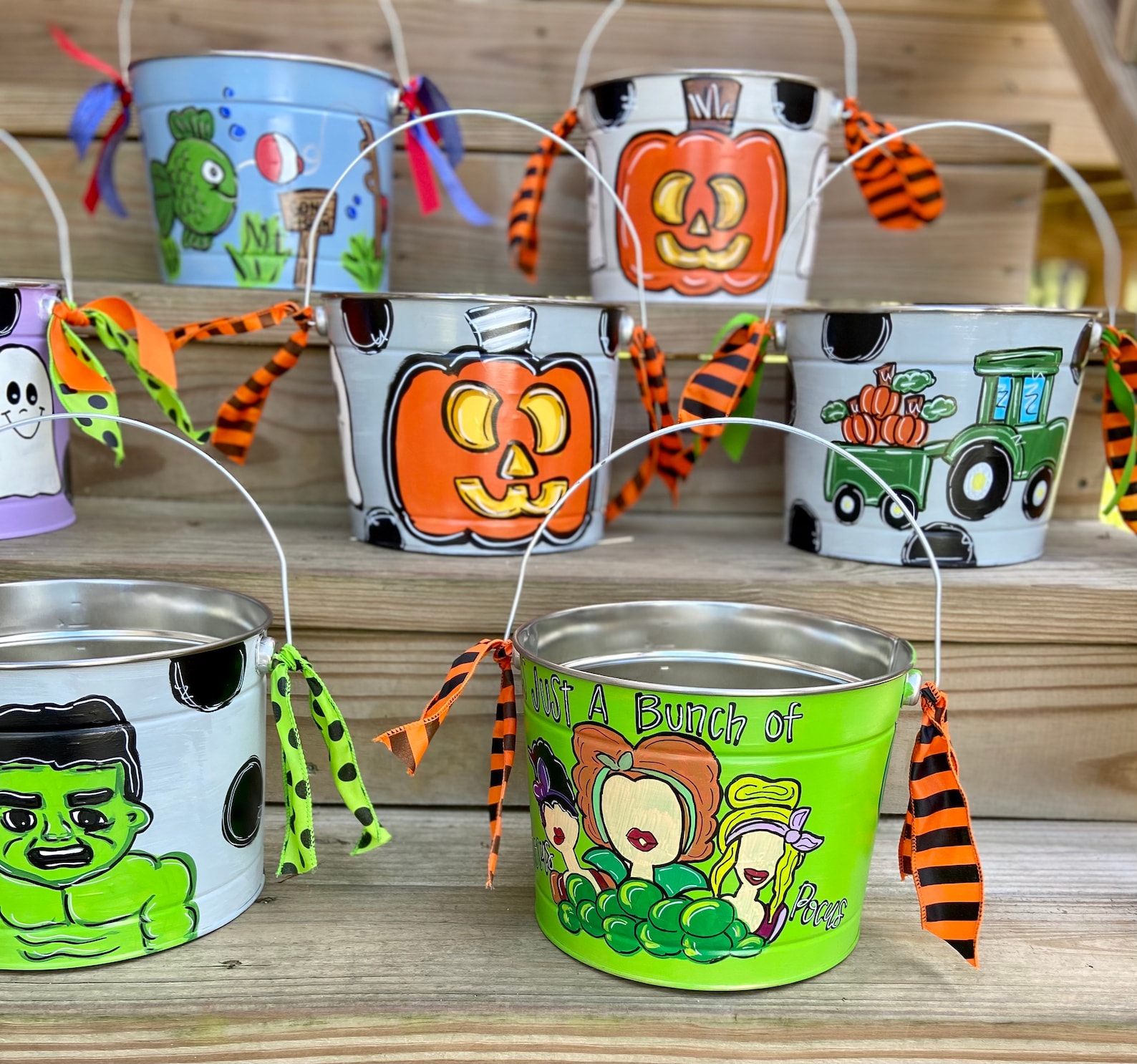 Halloween Buckets - Etsy