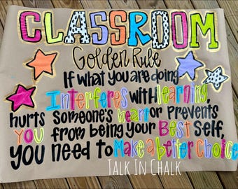 Classroom Golden Rule Banner - Etsy
