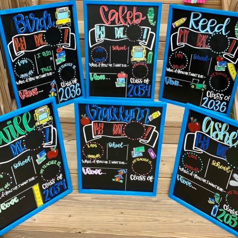 First Day Chalkboard - Etsy