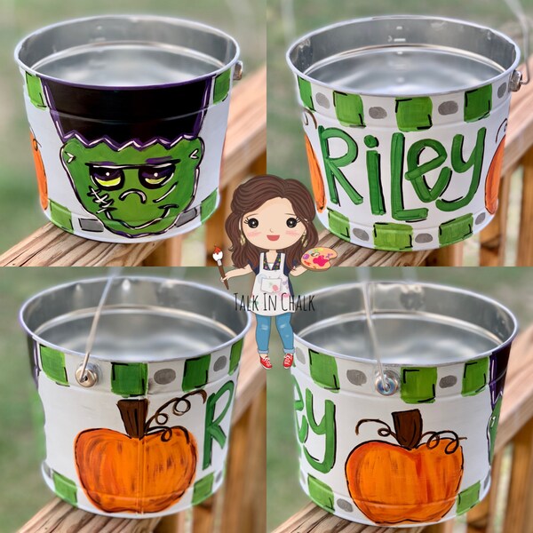 Halloween Bucket - Etsy